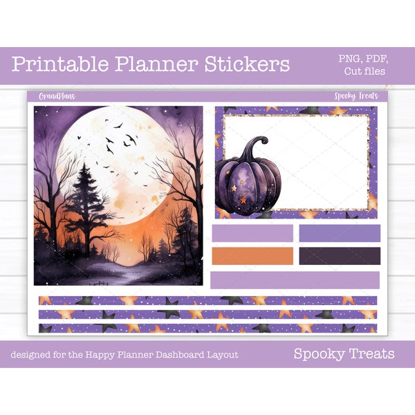 Halloween Planner Dashboard Printable - Etsy