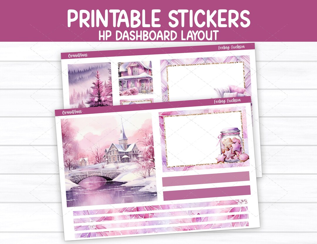 Feeling Fuchsia Weekly Sticker Kit for the Classic Happy Planner ...