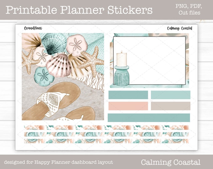 Printable Stickers Happy Planner Dashboard Layout Weekly - Etsy