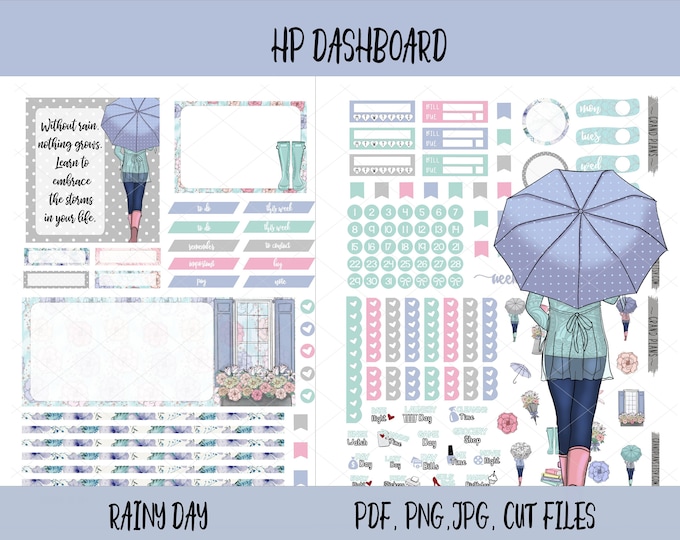 Printable Stickers | Happy Planner Dashboard Layout | Weekly Kit ...
