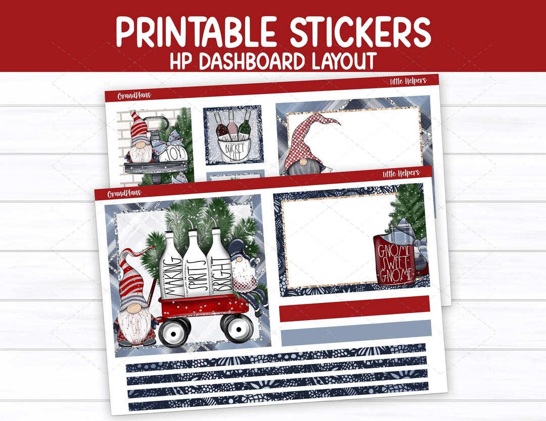 Little Helpers Weekly Sticker Kit for the Classic Happy Planner ...