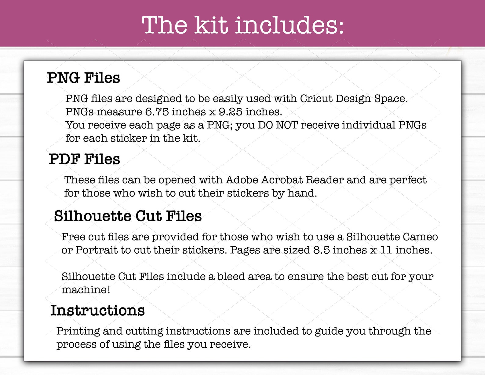 Winter Planner Stickers: Feeling Fuchsia Weekly Kit for Erin Condren ...