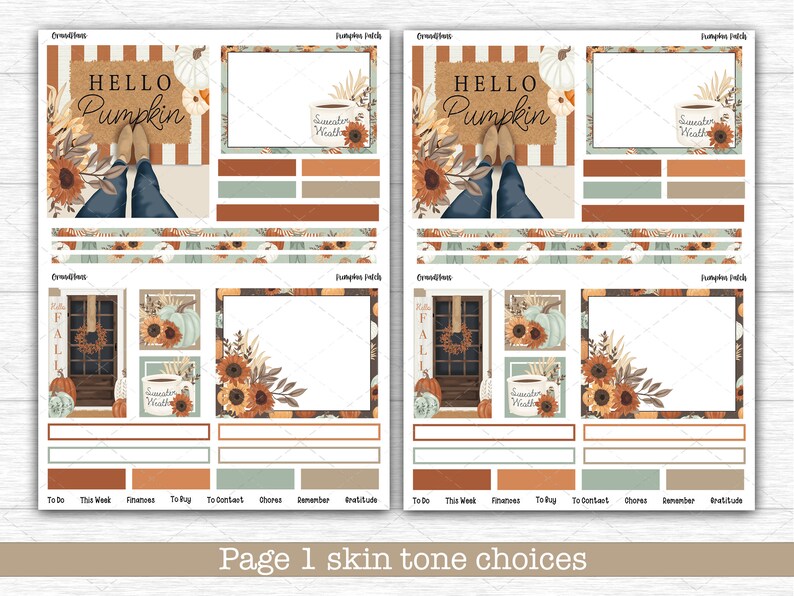 Printable Planner Stickers Weekly Sticker Kit Happy Planner - Etsy