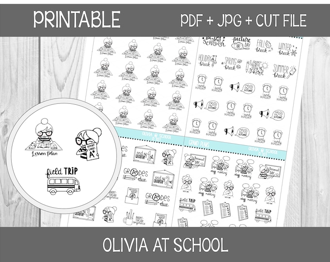 Printable Stickers | Teacher Stickers | School Stickers | Digital ...