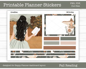 Printable Planner Stickers, Weekly Sticker Kit, Fall, Happy Planner ...