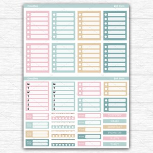 Printable Planner Stickers, Weekly Kit, Erin Condren Stickers, Vertical ...