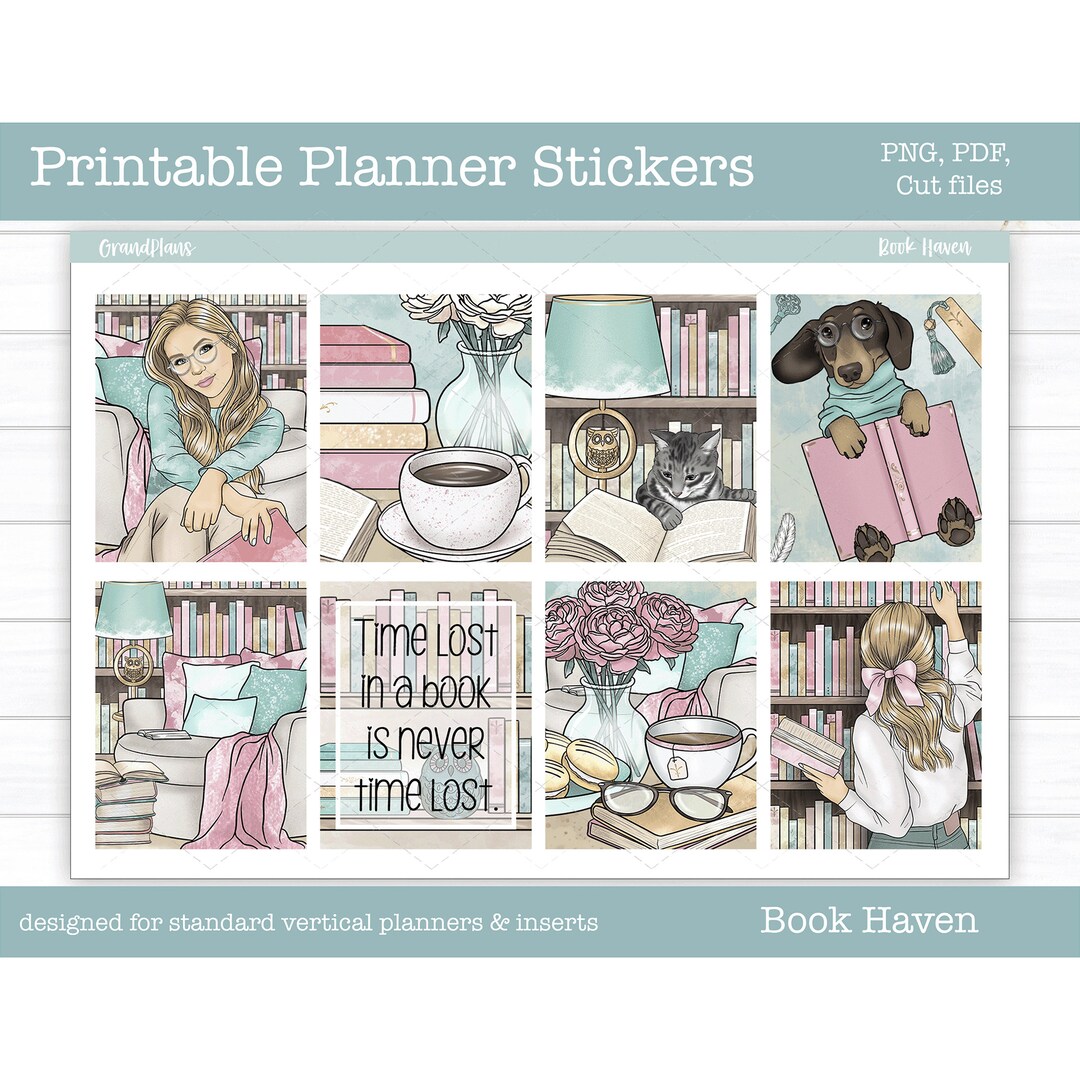 Printable Planner Stickers, Weekly Kit, Erin Condren Stickers, Vertical ...