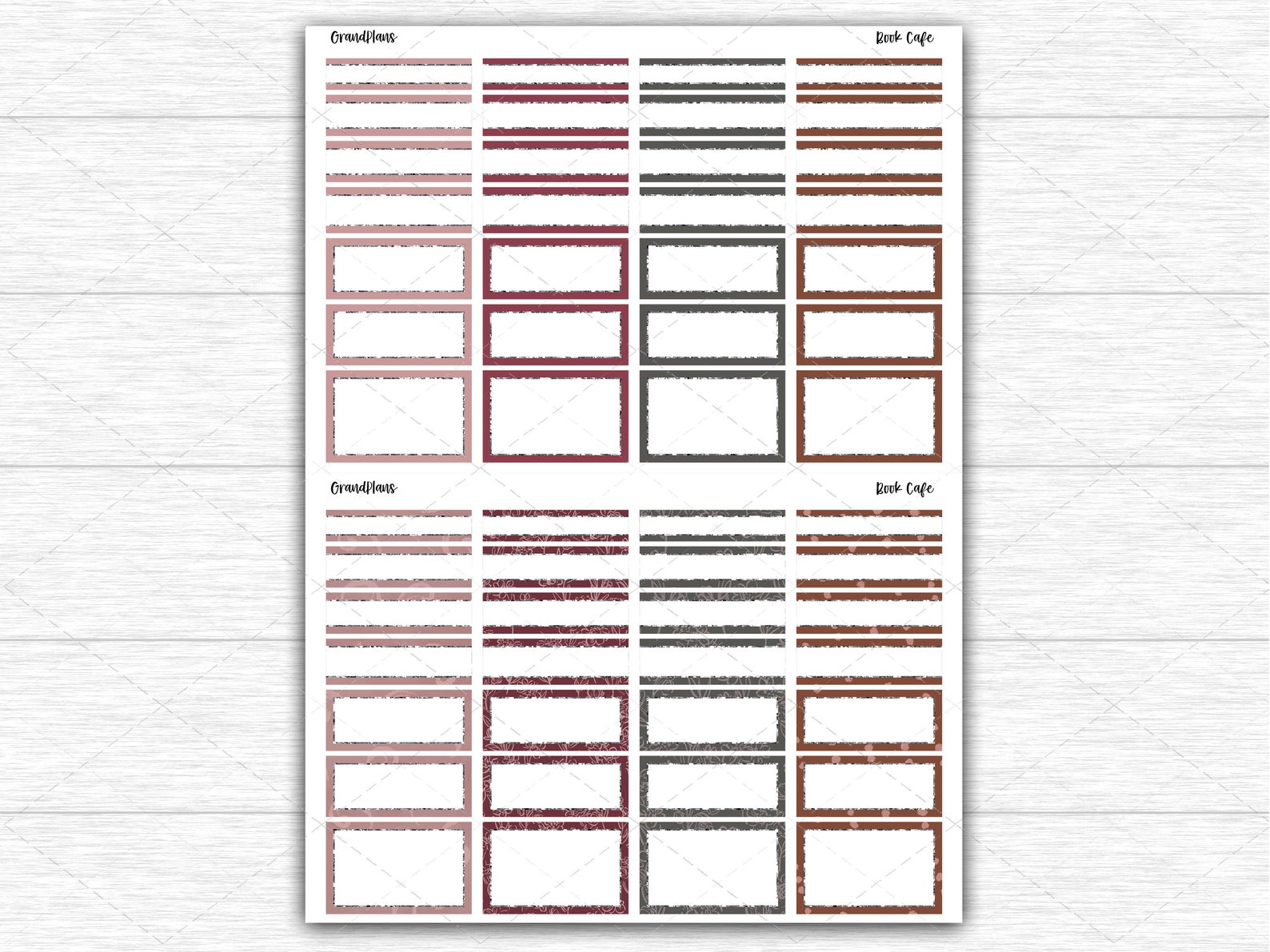 Printable Planner Stickers Weekly Sticker Kit Bookish EC - Etsy