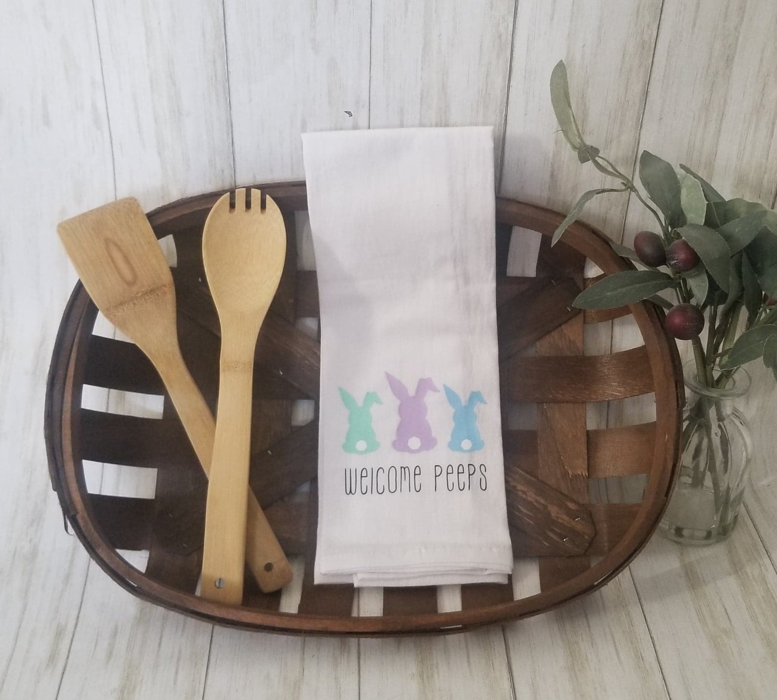 Easter Towels Easter Decor Flour Sack Tea Towels Easter - Etsy