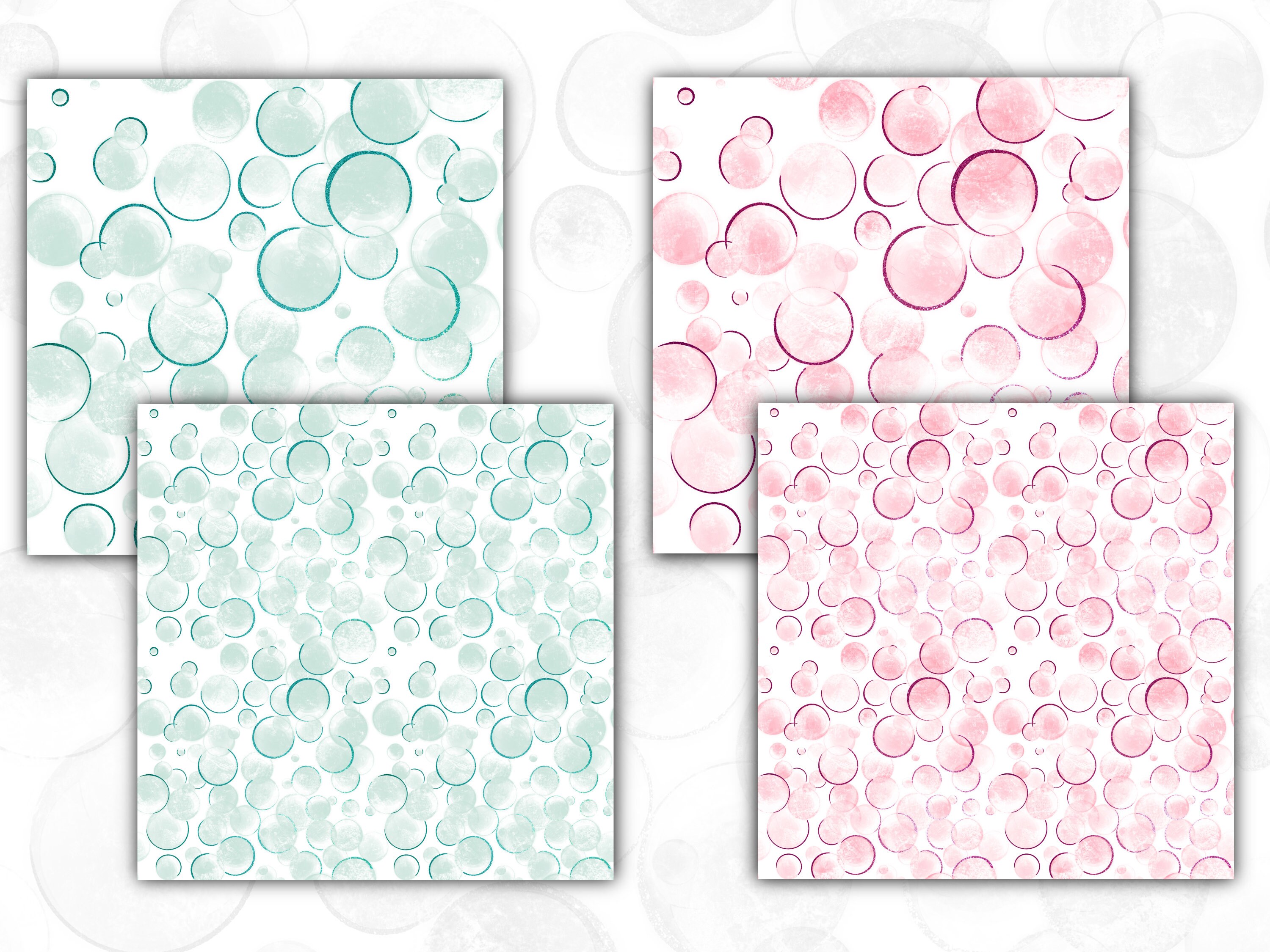 Water Bubbles Digital Paper Pack Soap Bubbles Seamless - Etsy