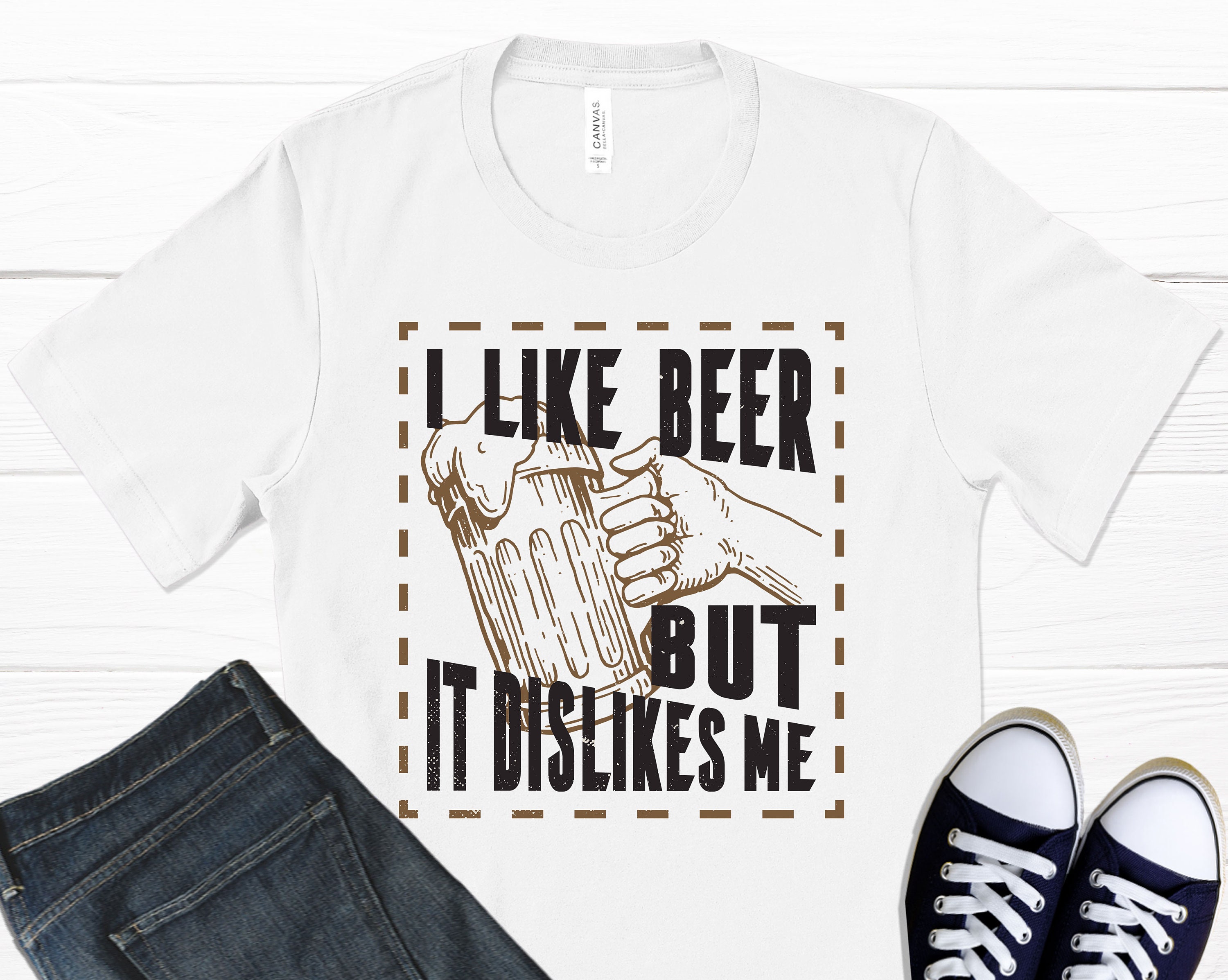 Ich mag Bier T-Shirt, Bierbekleidung, Bier Geschenke, Trinkgeschenke ...