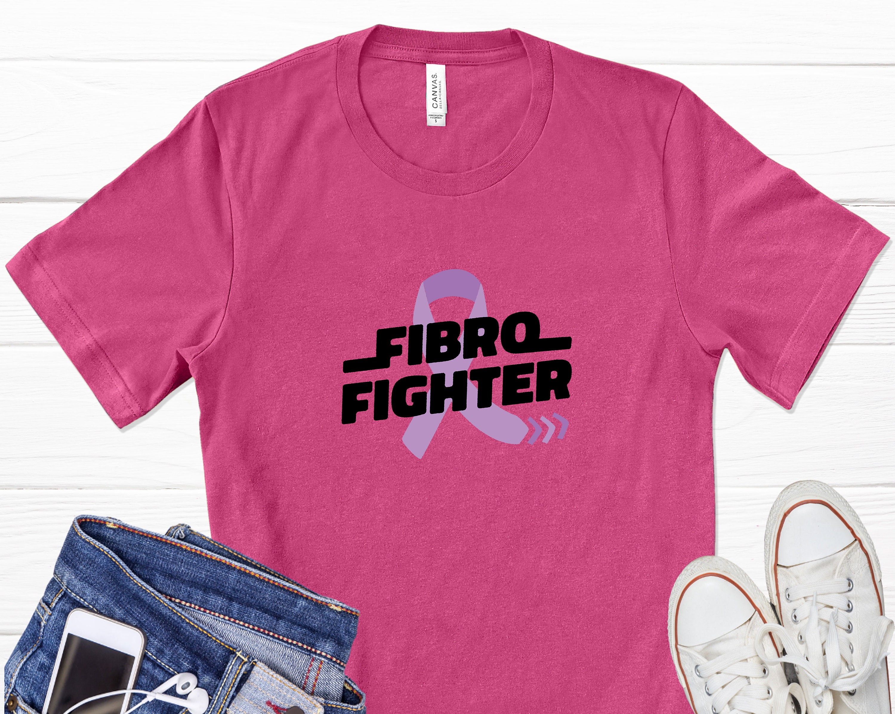 Fibro Fighter T-Shirt Fibromyalgie Gesundheit chronische | Etsy