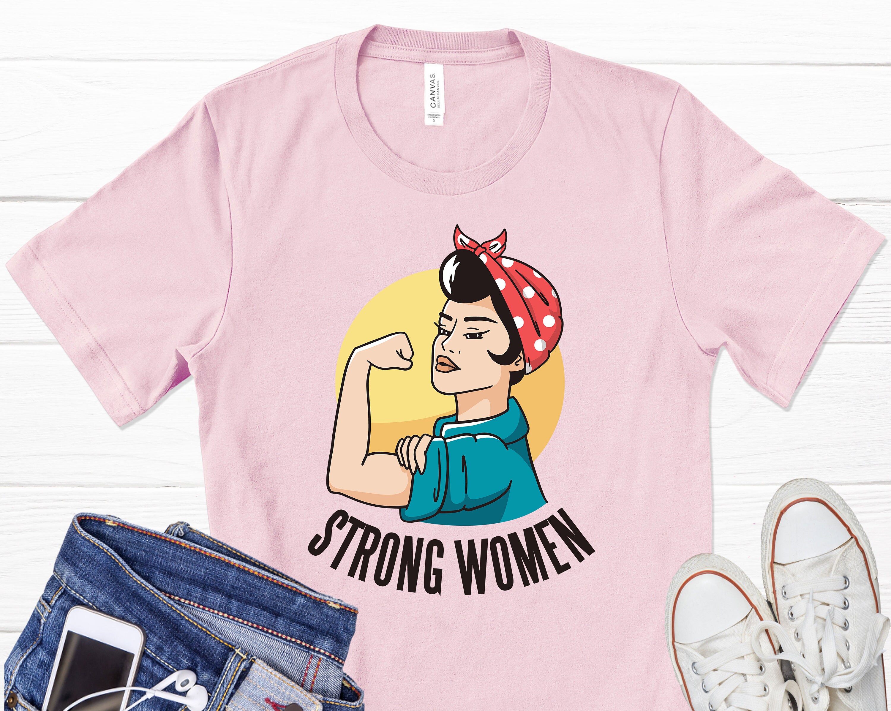 Strong Women T-Shirt Feminist Shirt Girl Power Shirt | Etsy