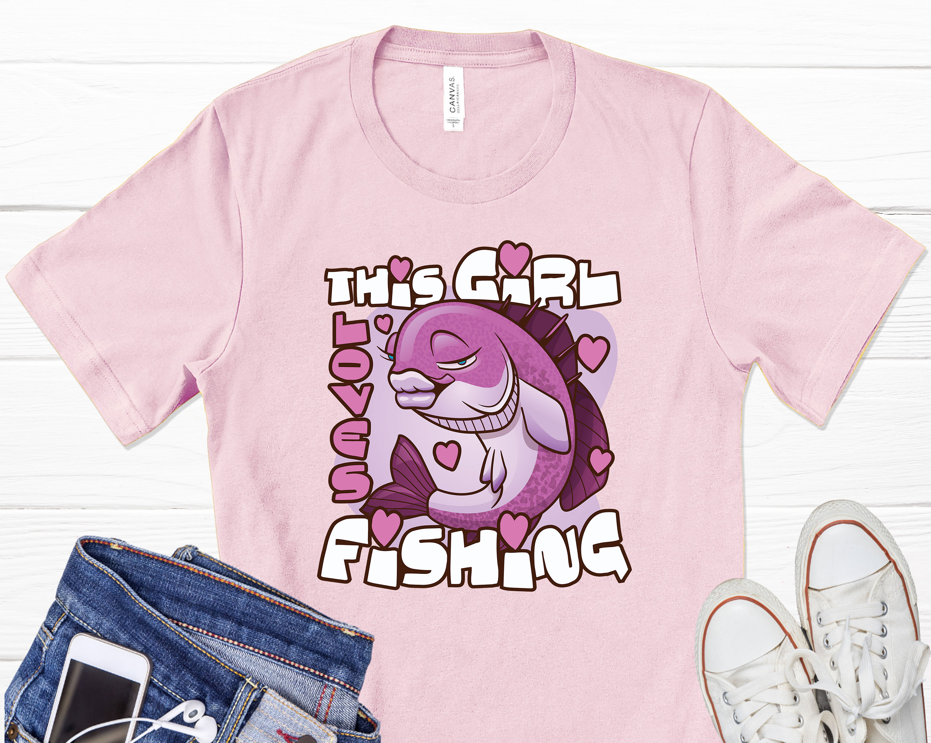 Fishing Love T-Shirt Fish Art Fish Print Fish Shirt Marine | Etsy