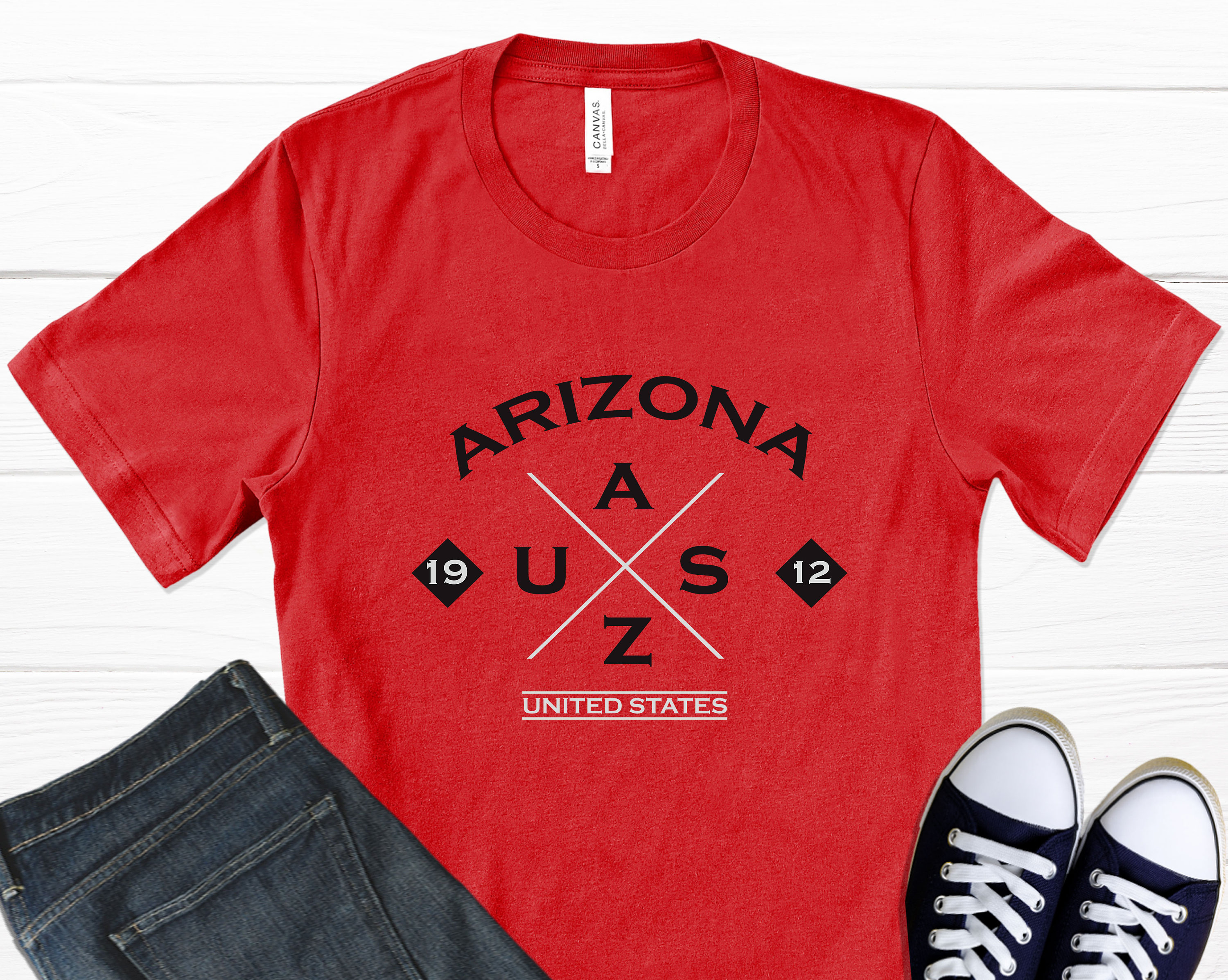 Arizona State T-Shirt Arizona Gift Arizona State Usa Shirt | Etsy