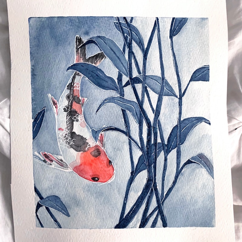 Koi Print - Etsy
