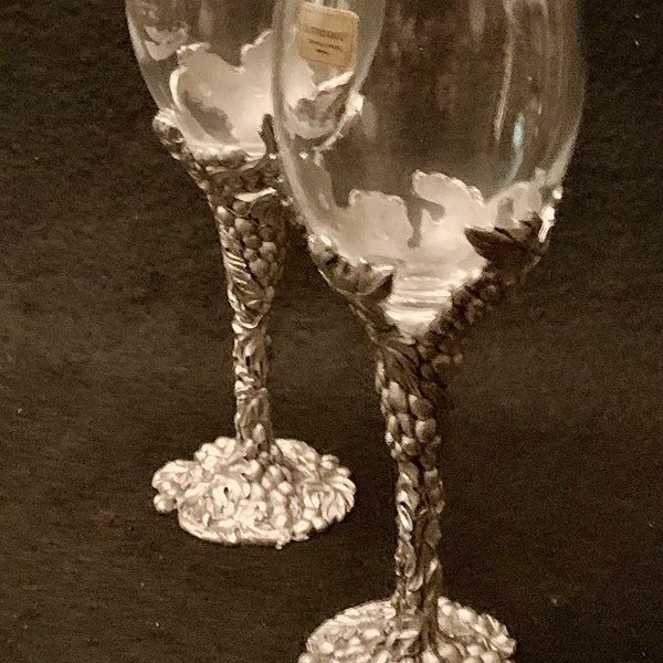 Pewter Wedding Glasses - Etsy