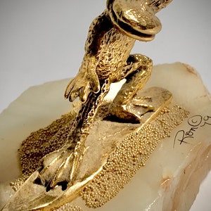 Vintage Ron Lee 1979 Signed Surfing Frog Sculpture - Etsy
