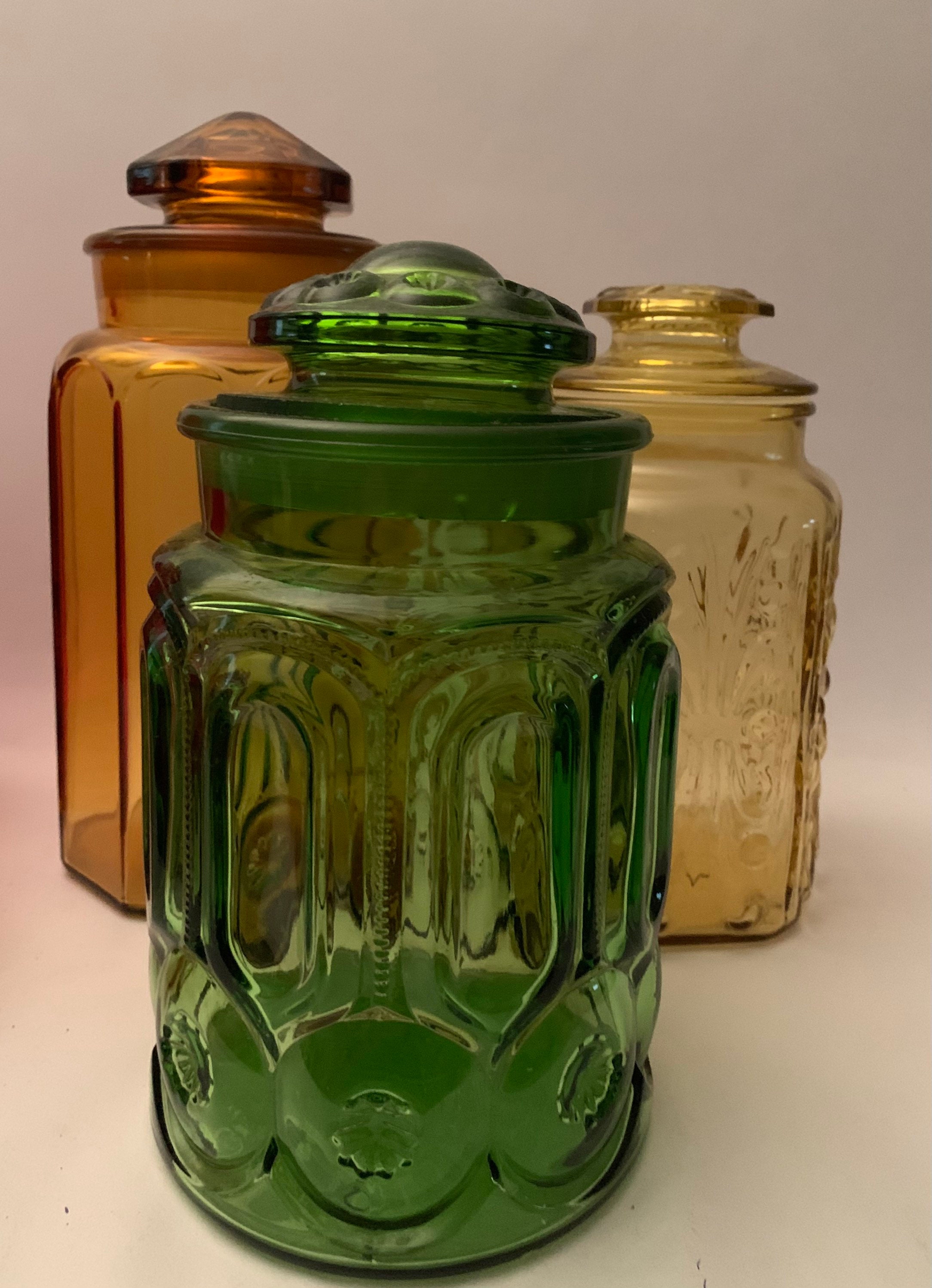 Vintage Glass Kitchen Canisters