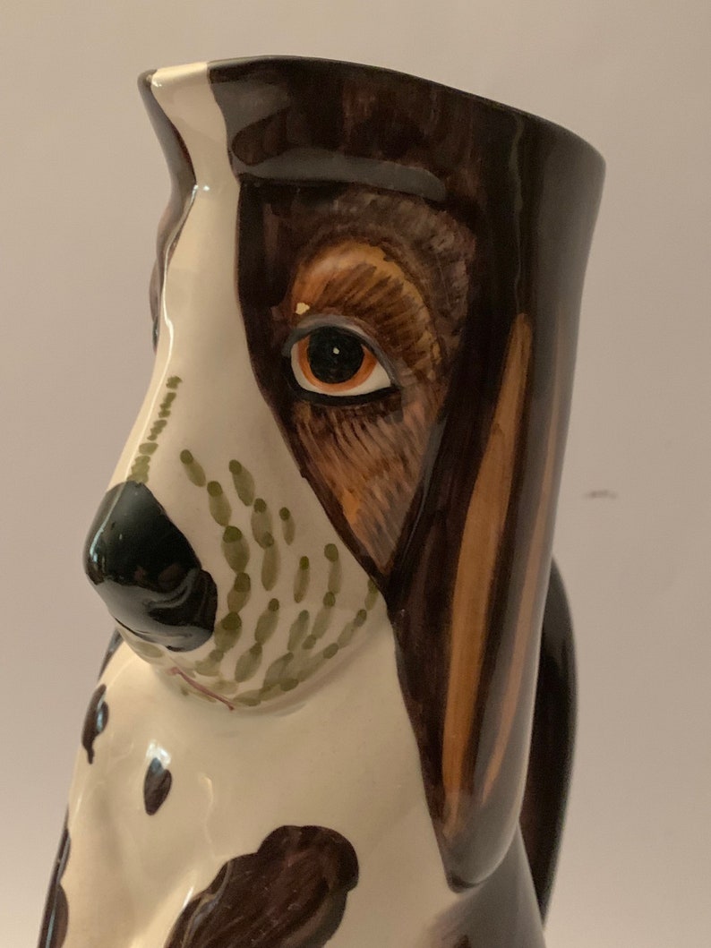 Vintage Mottahedeh Basset Hound Pitcher 12 Dog Pitcher - Etsy