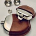 Bacardi Santa Teresa Hip Flask / Mirrored Flagon With Leather Sleeve ...