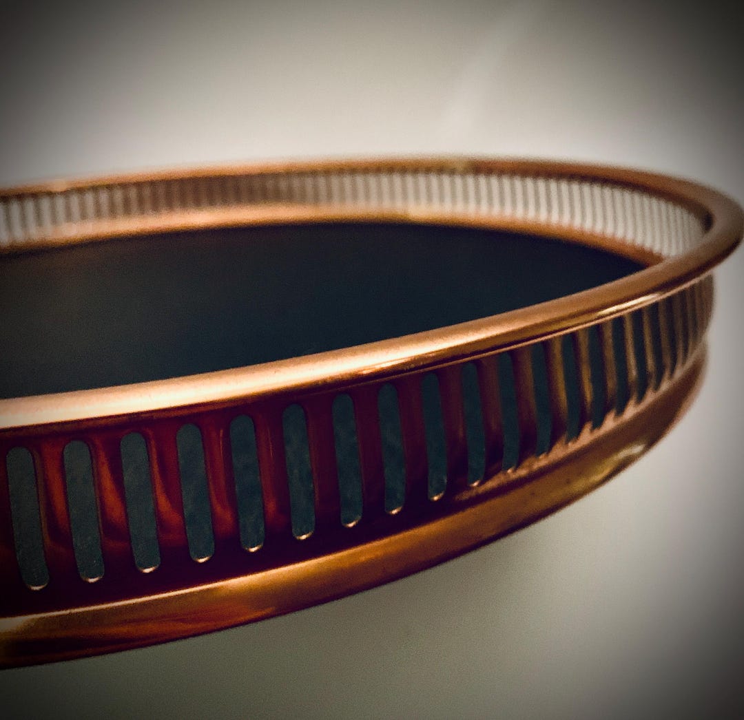Coppercraft Guild Vintage 13 Round Copper Gallery Tray, Mid Century ...
