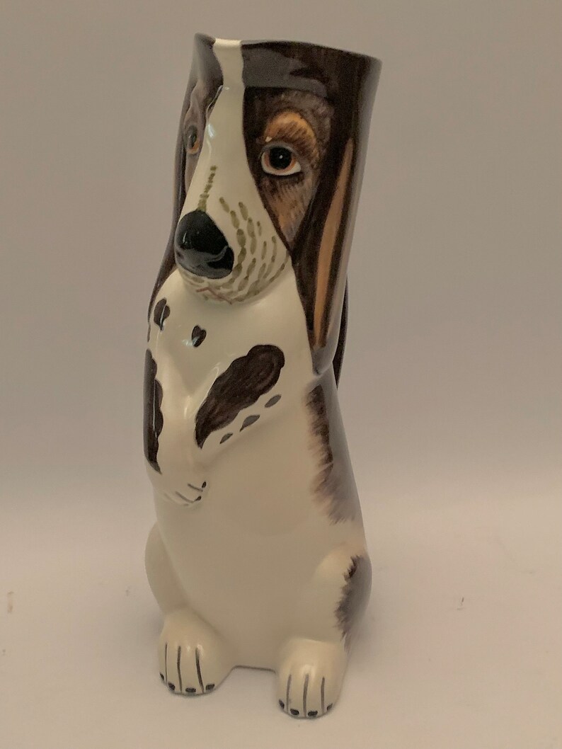 Vintage Mottahedeh Basset Hound Pitcher 12 Dog Pitcher - Etsy