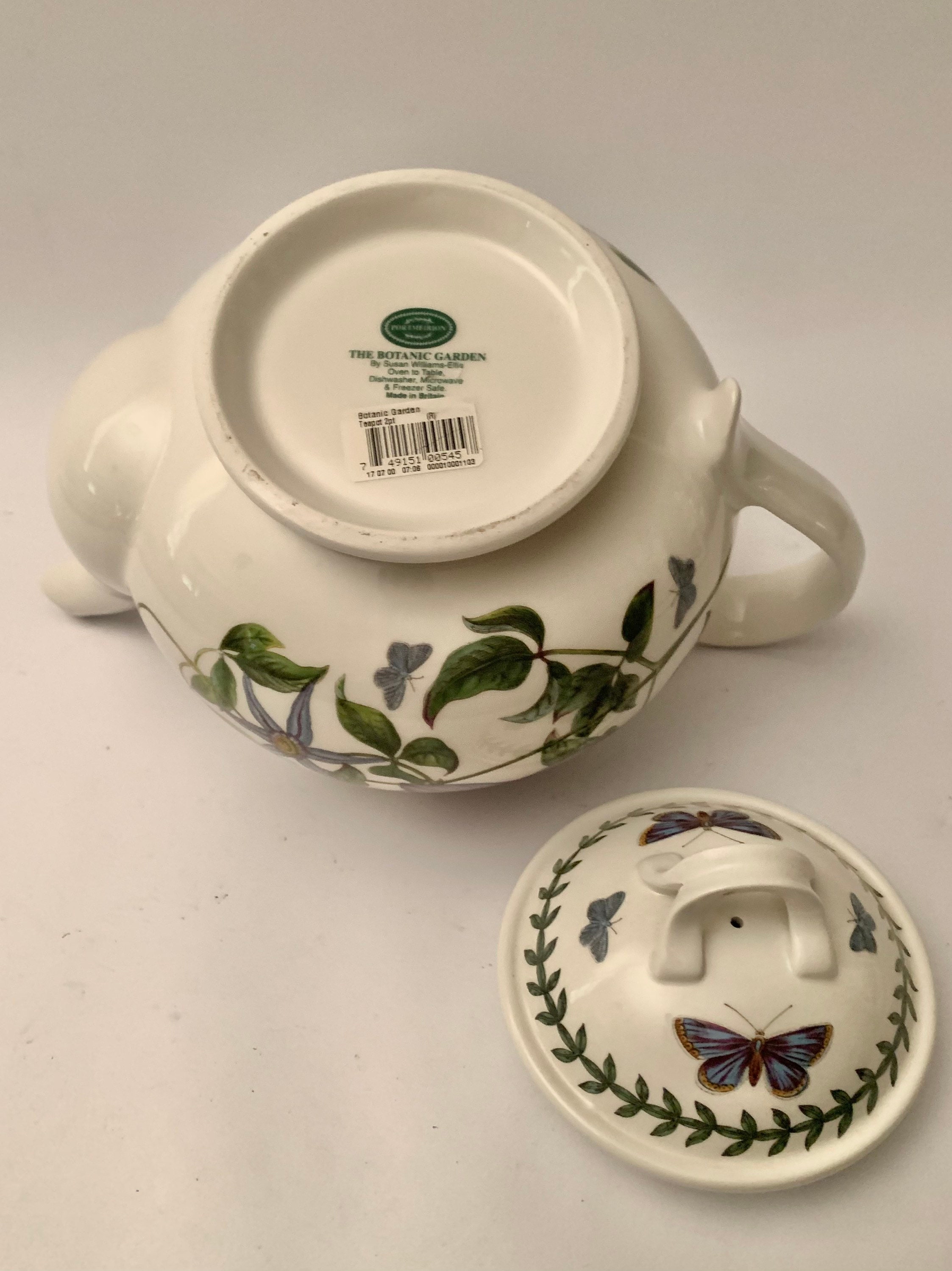Portmeirion Botanic Garden england Teapot With Lid Vinegar - Etsy