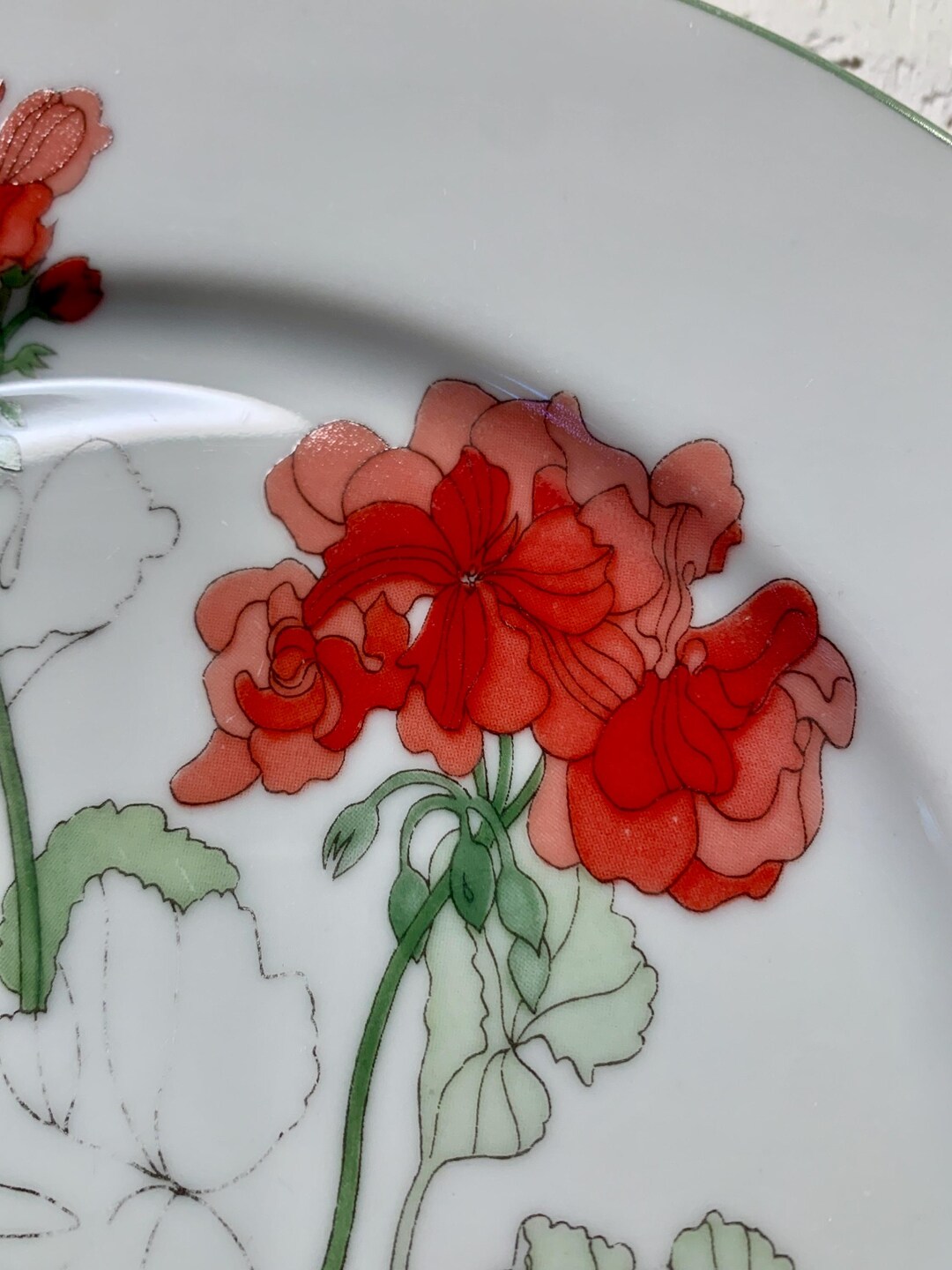 Retired / Discontinued Block Spal (portugal) Geranium Salad Plate ...