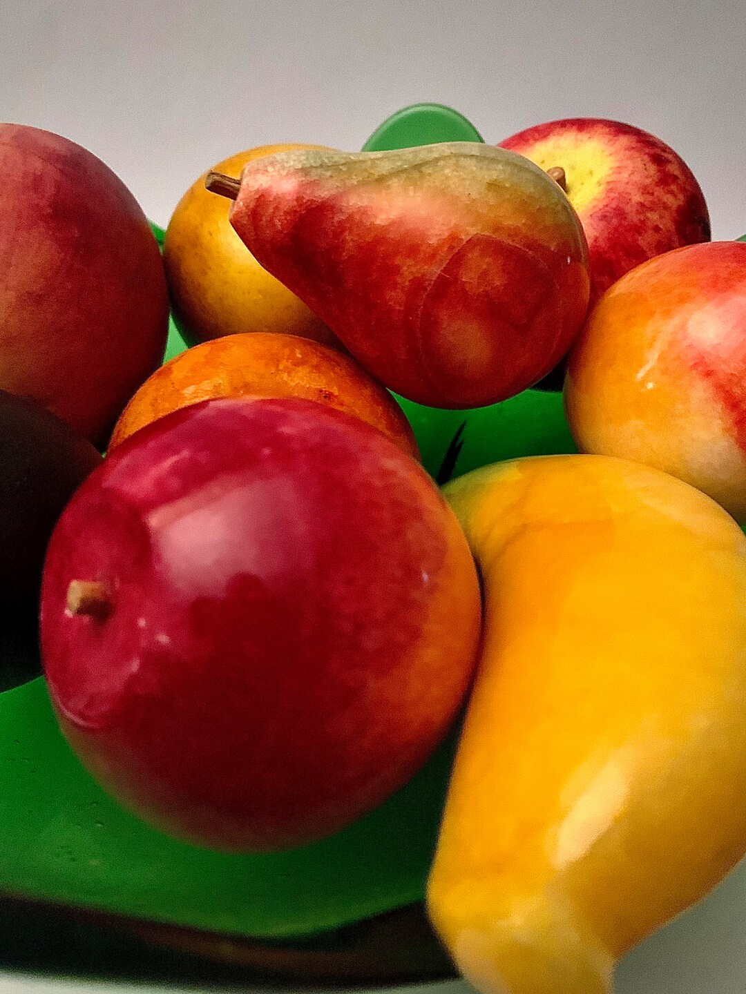 Vintage Handcarved Alabaster, Marble, Stone Fruit - Italian Marble ...