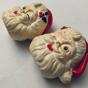 Vintage 1950’s Set of Winking Blinking Santa Salt and Pepper Shakers - Etsy
