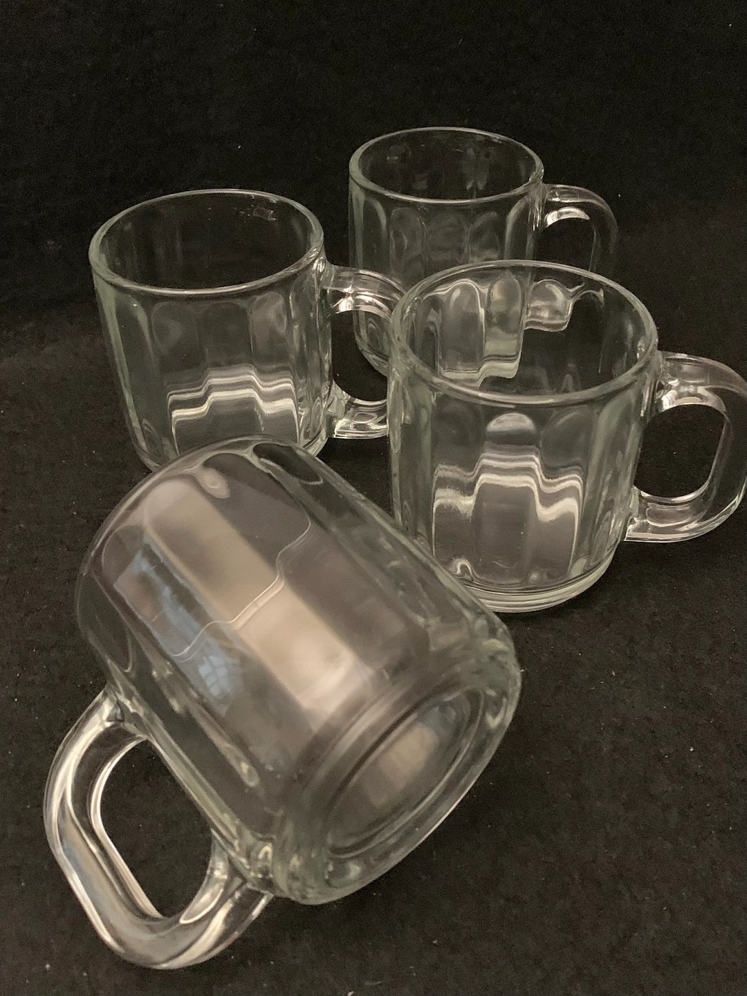 Arcoroc Simplicity Clear Glass Coffee Mugs Set of 4 - Etsy