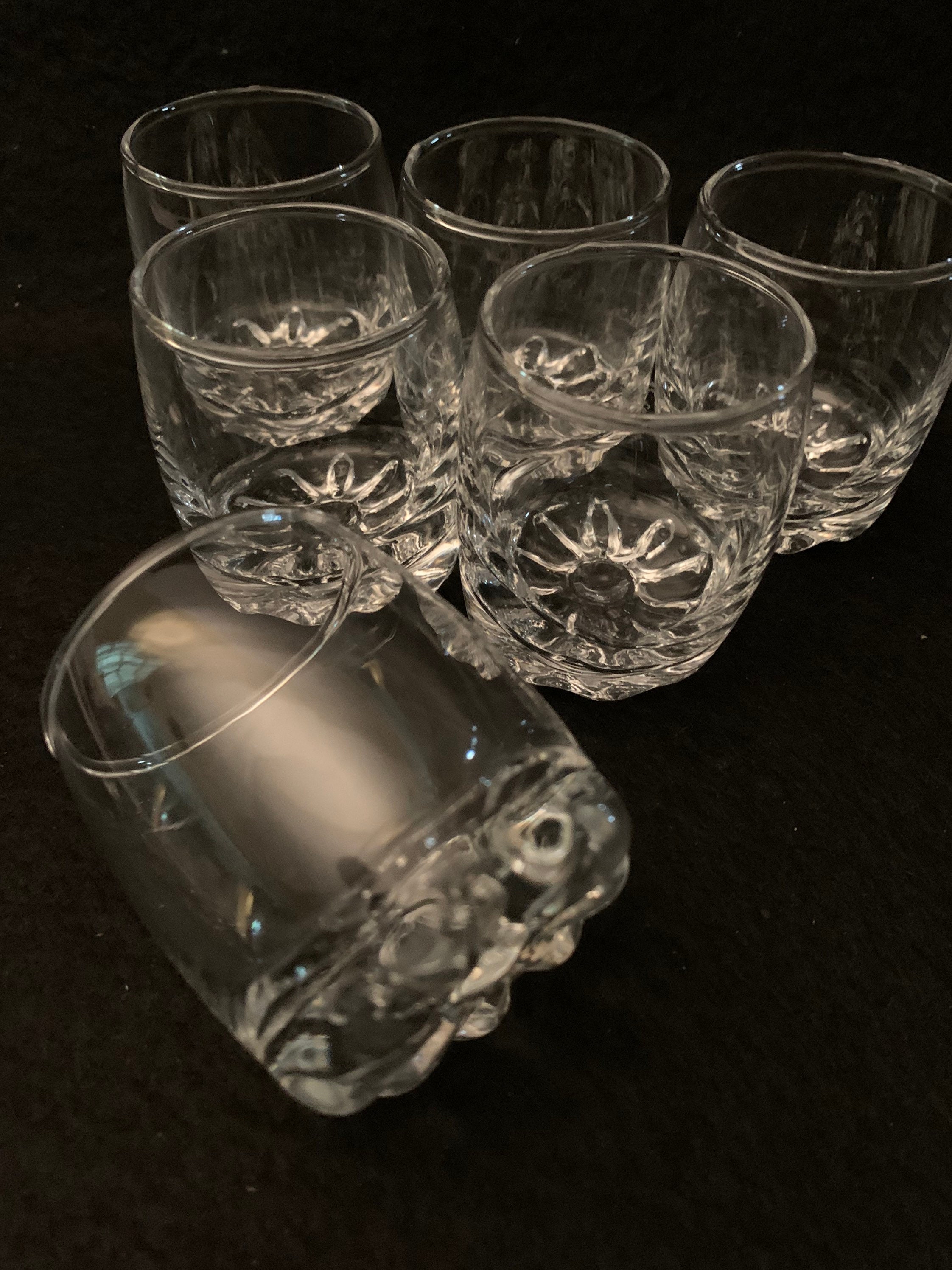 Bormioli Rocco Galassia Shot Glasses: Set of 6, Curved Bowl Barware ...