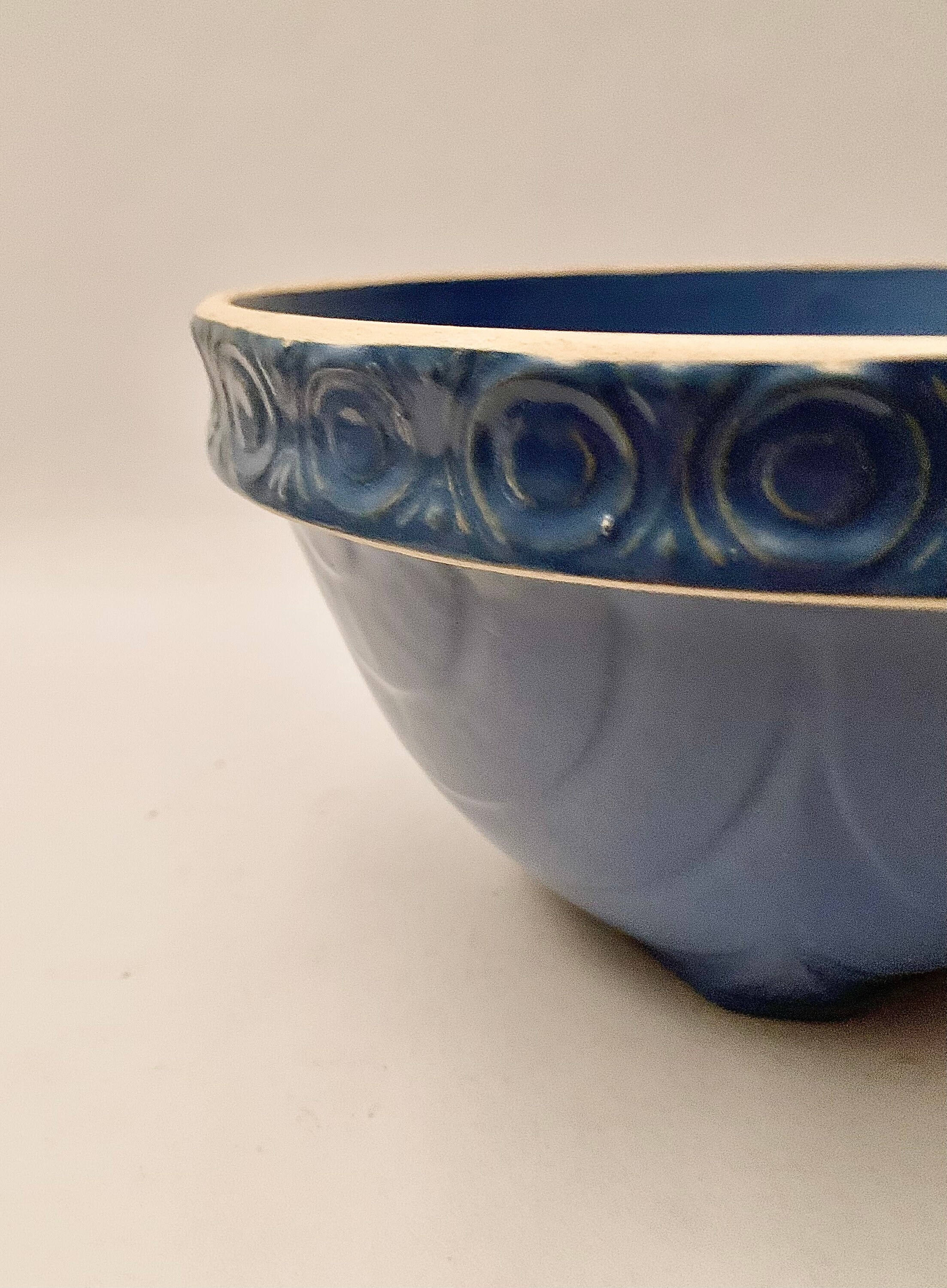 Vintage Hull Pottery Mixing Bowl Periwinkle Blue 1910-1935 | Etsy