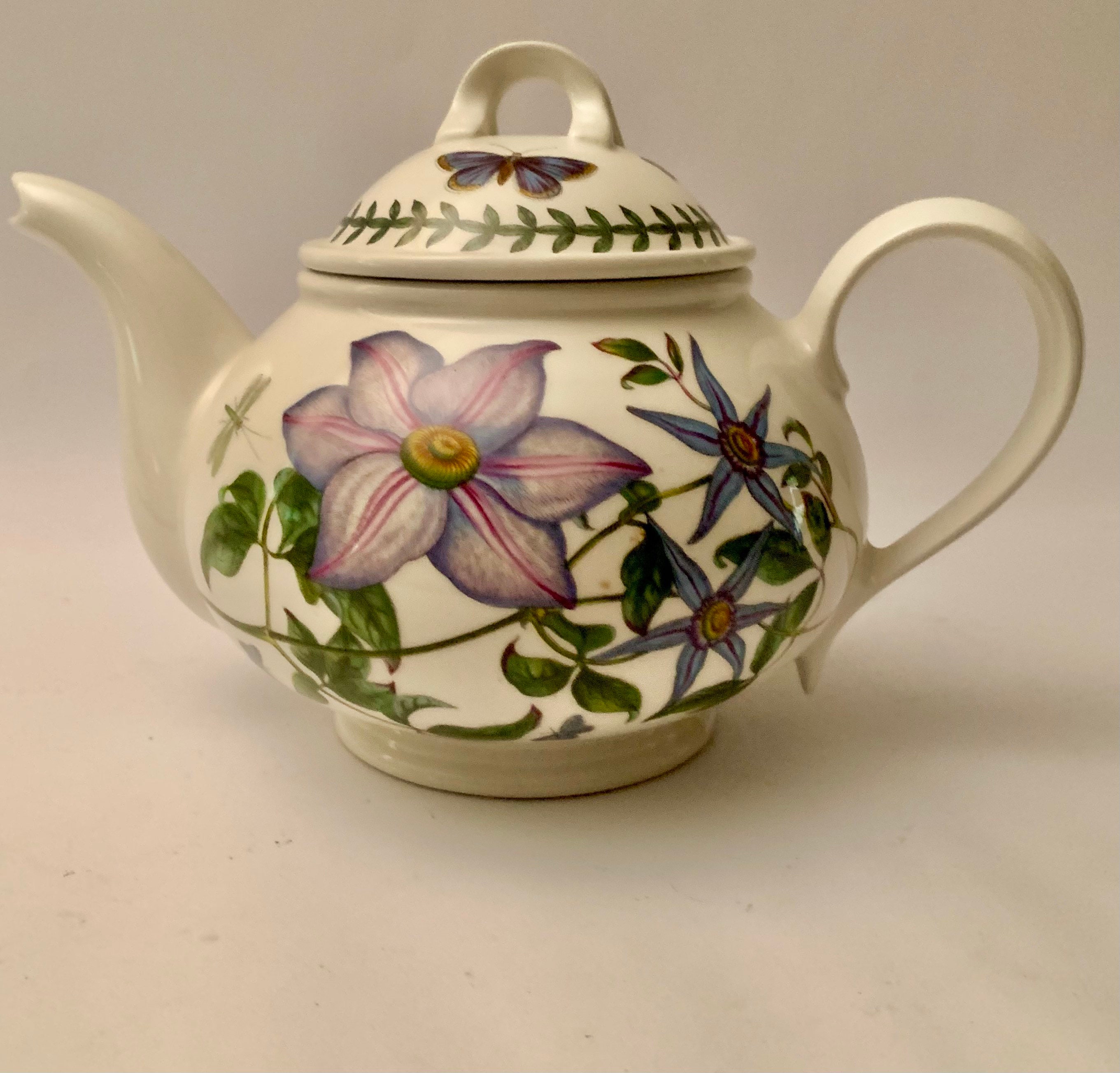 Portmeirion Botanic Garden england Teapot With Lid Vinegar - Etsy