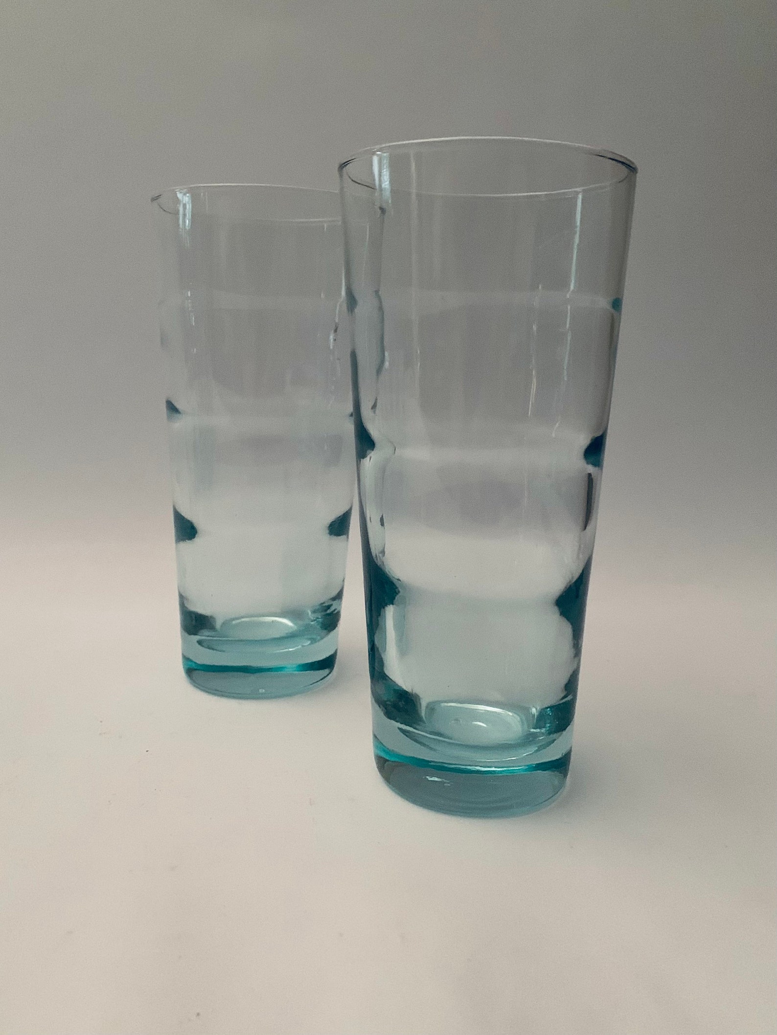 Vintage Libbey Aqua / Icey Blue Saturn Optic Ripple Glassware - Etsy