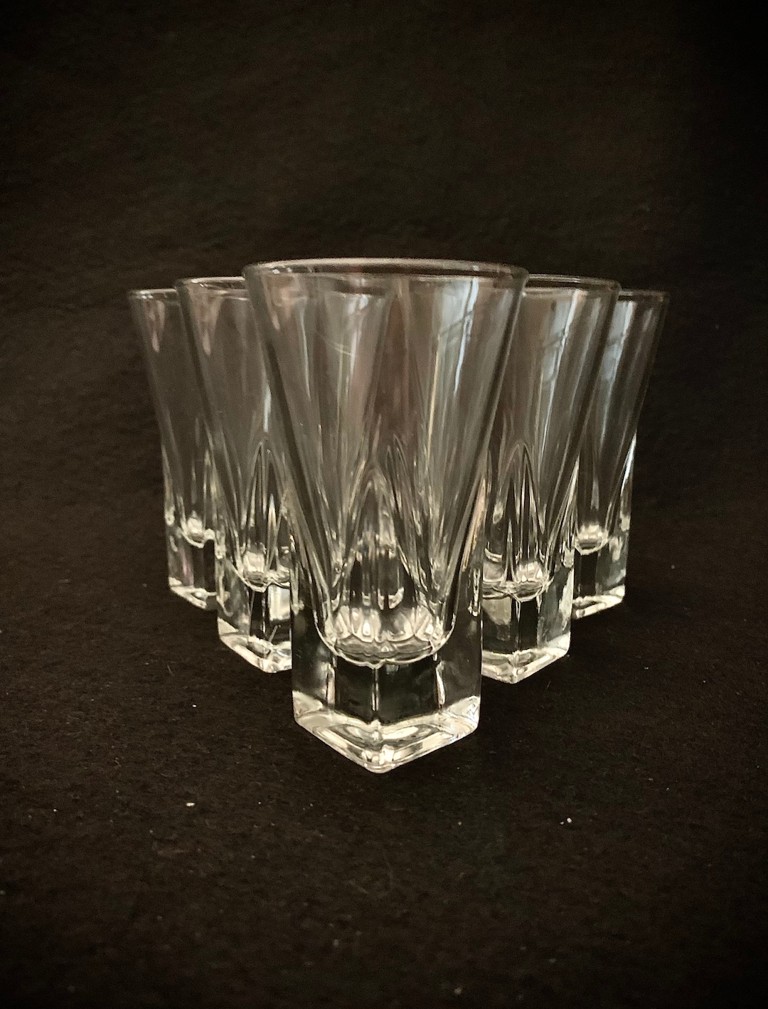 Modern Vodka Shooters, Heavy Square Base, Set of 6 - Etsy