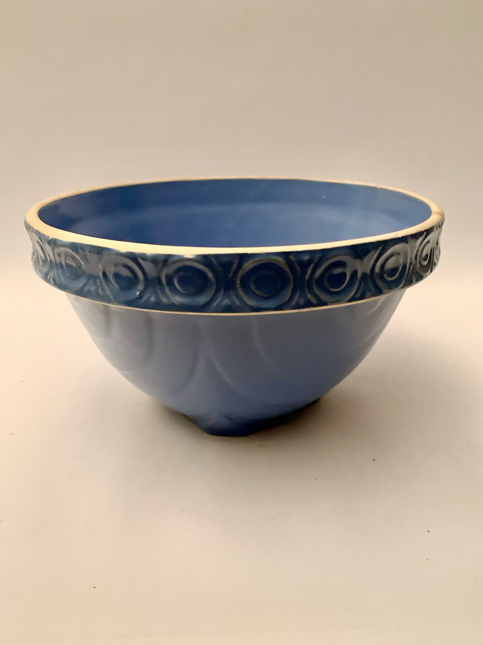 Vintage Hull Pottery Mixing Bowl Periwinkle Blue 1910-1935 - Etsy