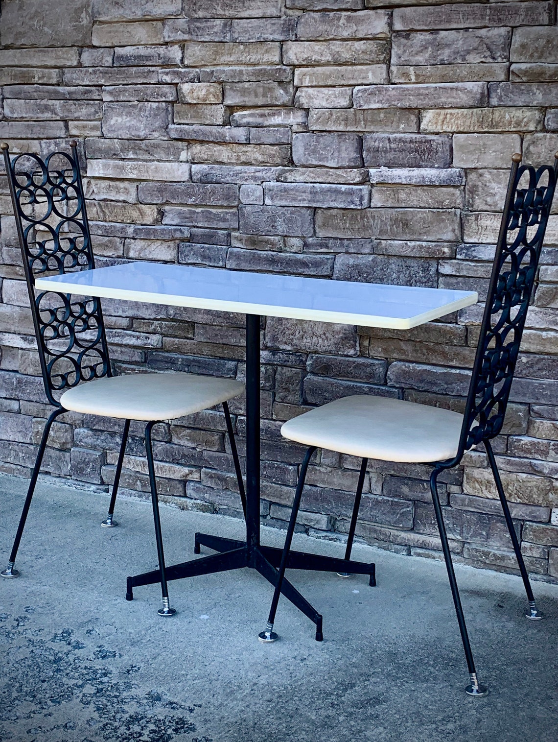 Mid-century Modern Arthur Umanoff Wrought Iron Chairs Set of - Etsy