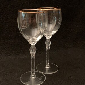Lenox Crystal Citation Gold Wine Glasses - Set of (2) or (4) - Etsy