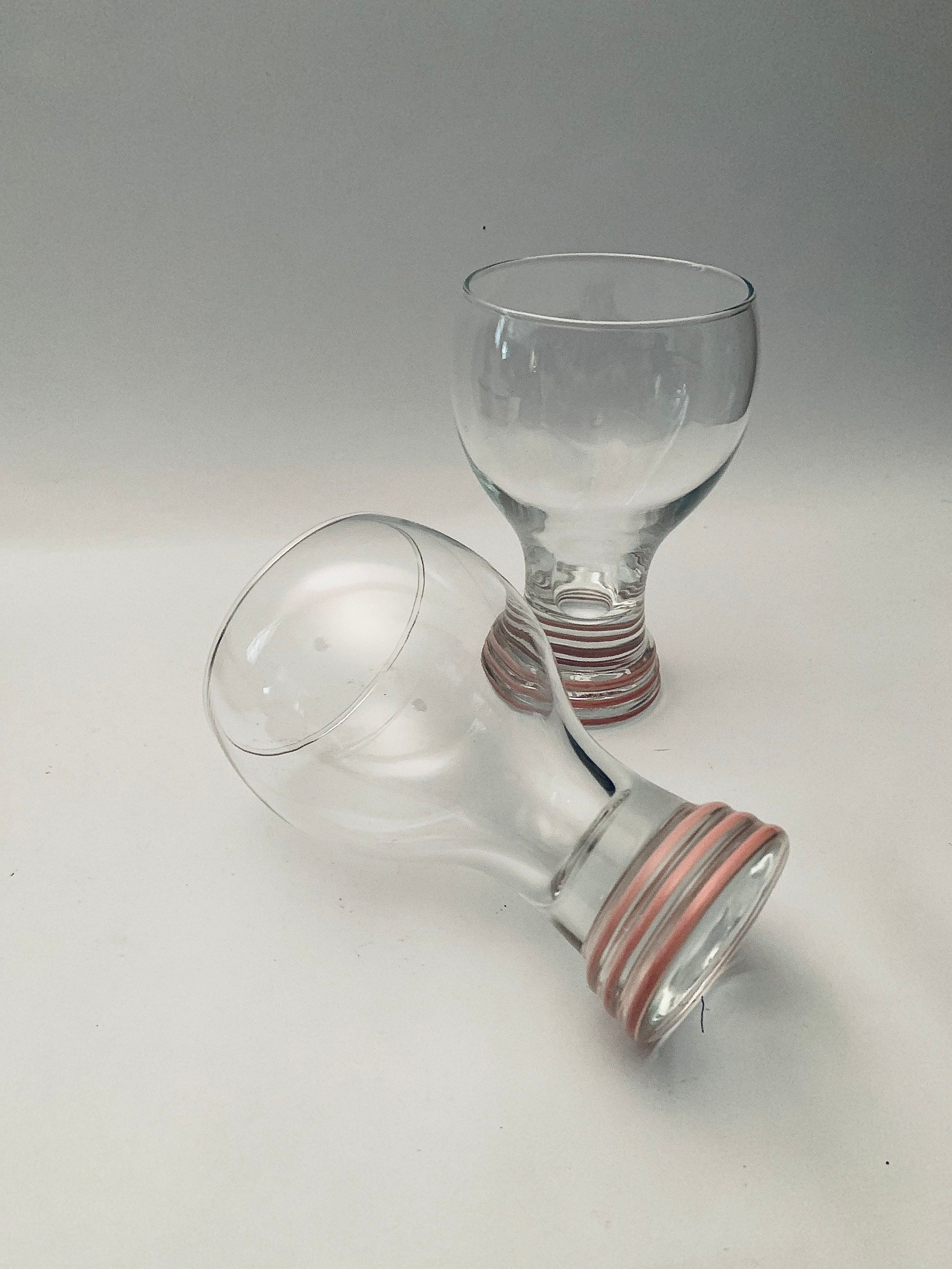 Vintage FIESTA fiestaware Glass Water Glasses Goblets Three - Etsy