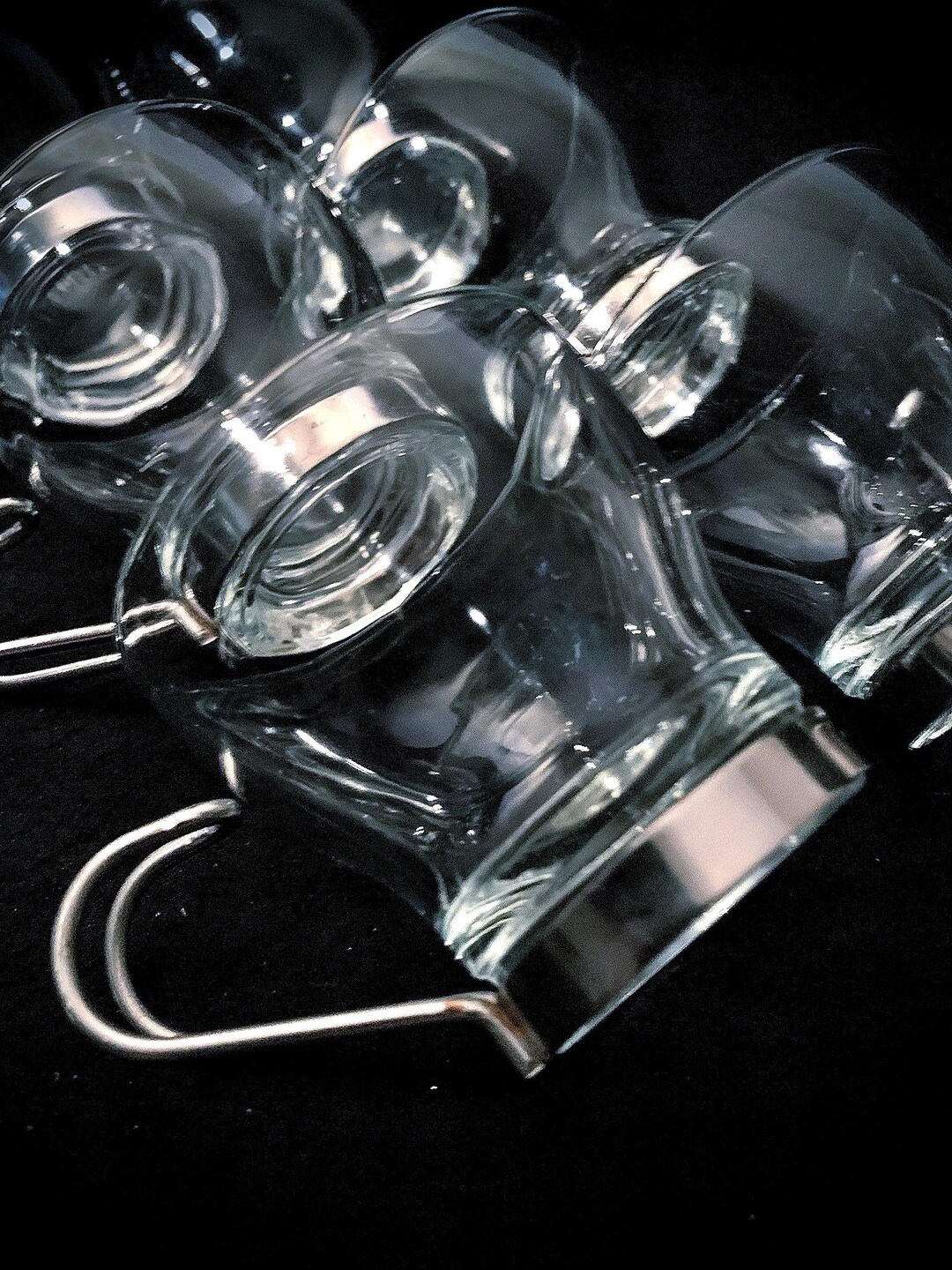 Vintage Bormioli Italy Tempered Glass and Stainless Steel Oslo ...