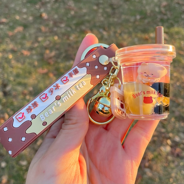 Boba Tea Keychain - Etsy