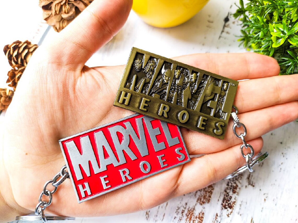 Marvel Heroes Keychain / Avengers / Comics - Etsy