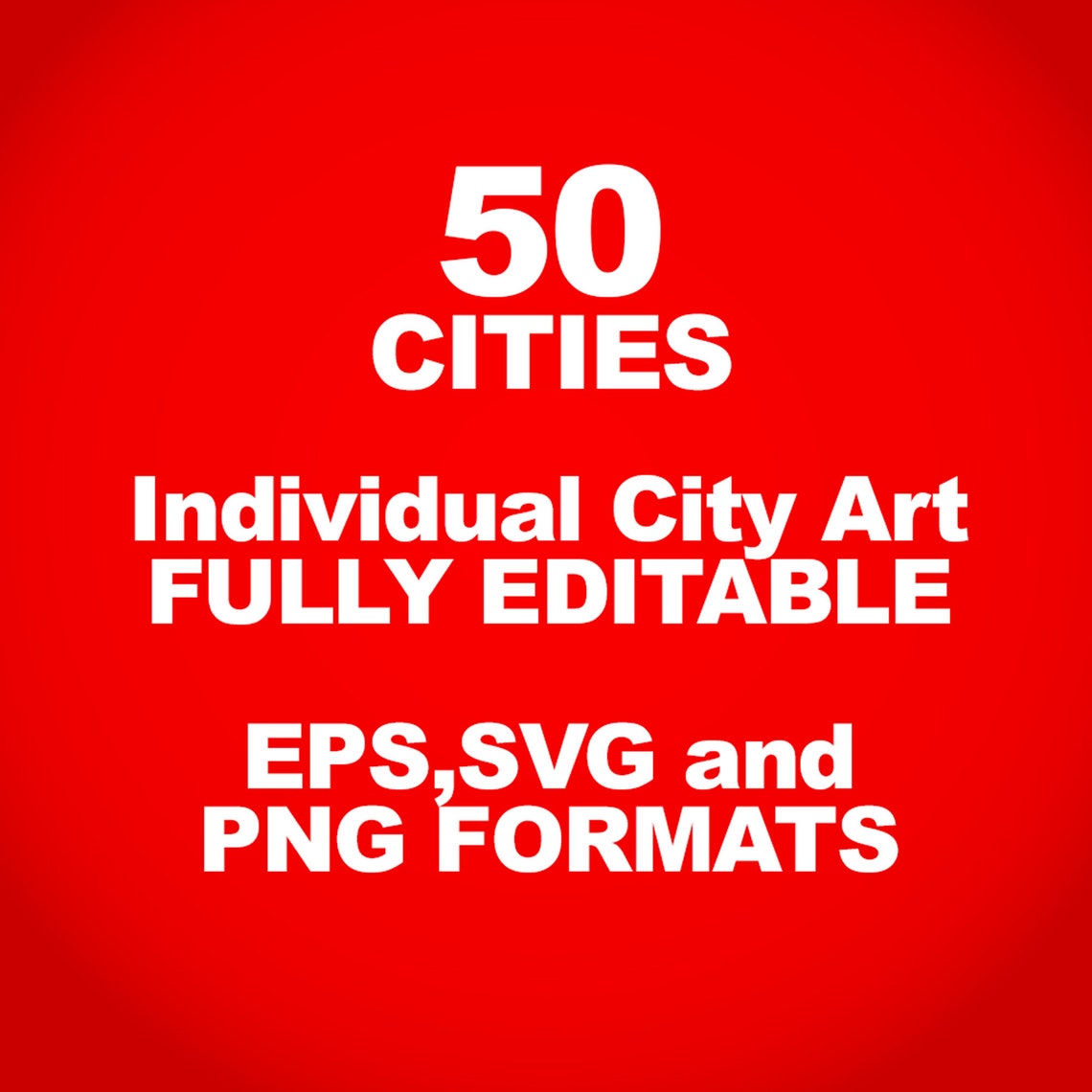50 Cities Eps, 50 Cities Svg, United States Svg, USA Svg, Cities ...