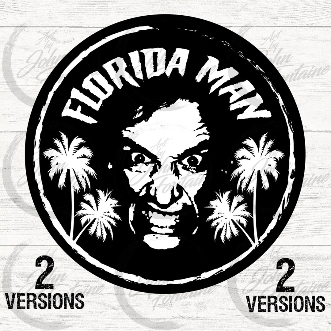 Florida Man, Florida Funny, Florida, Florida Crazy, Funny Sticker ...