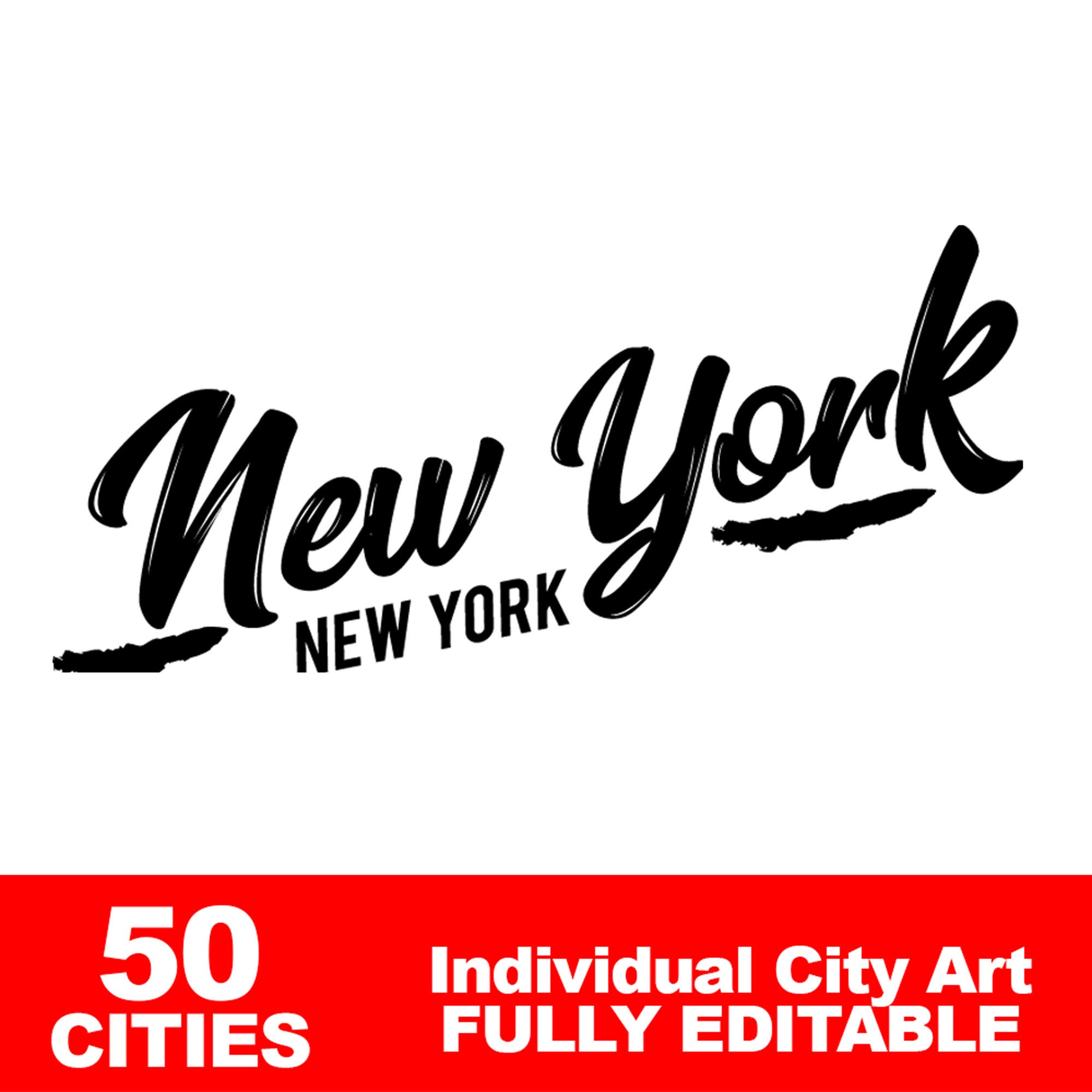 50 Cities Eps, 50 Cities Svg, United States Svg, USA Svg, Cities ...
