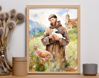 Saint Francis of Assisi Print Poster - Etsy