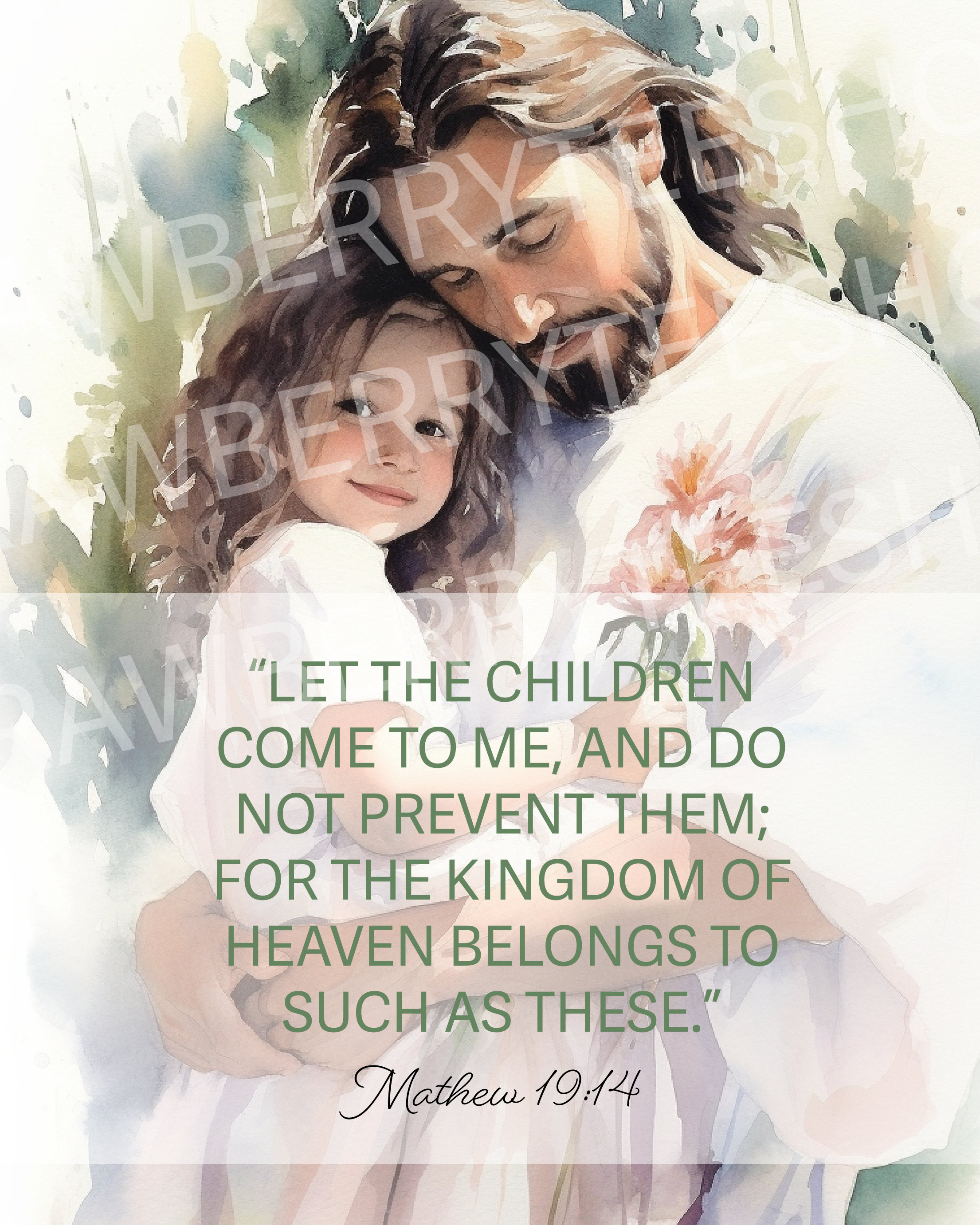 Let the Little Children Come to Me Bible Verse Print Bible - Etsy