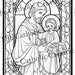 Holy Family Coloring Pages, Catholic Art (digital Download) - Etsy